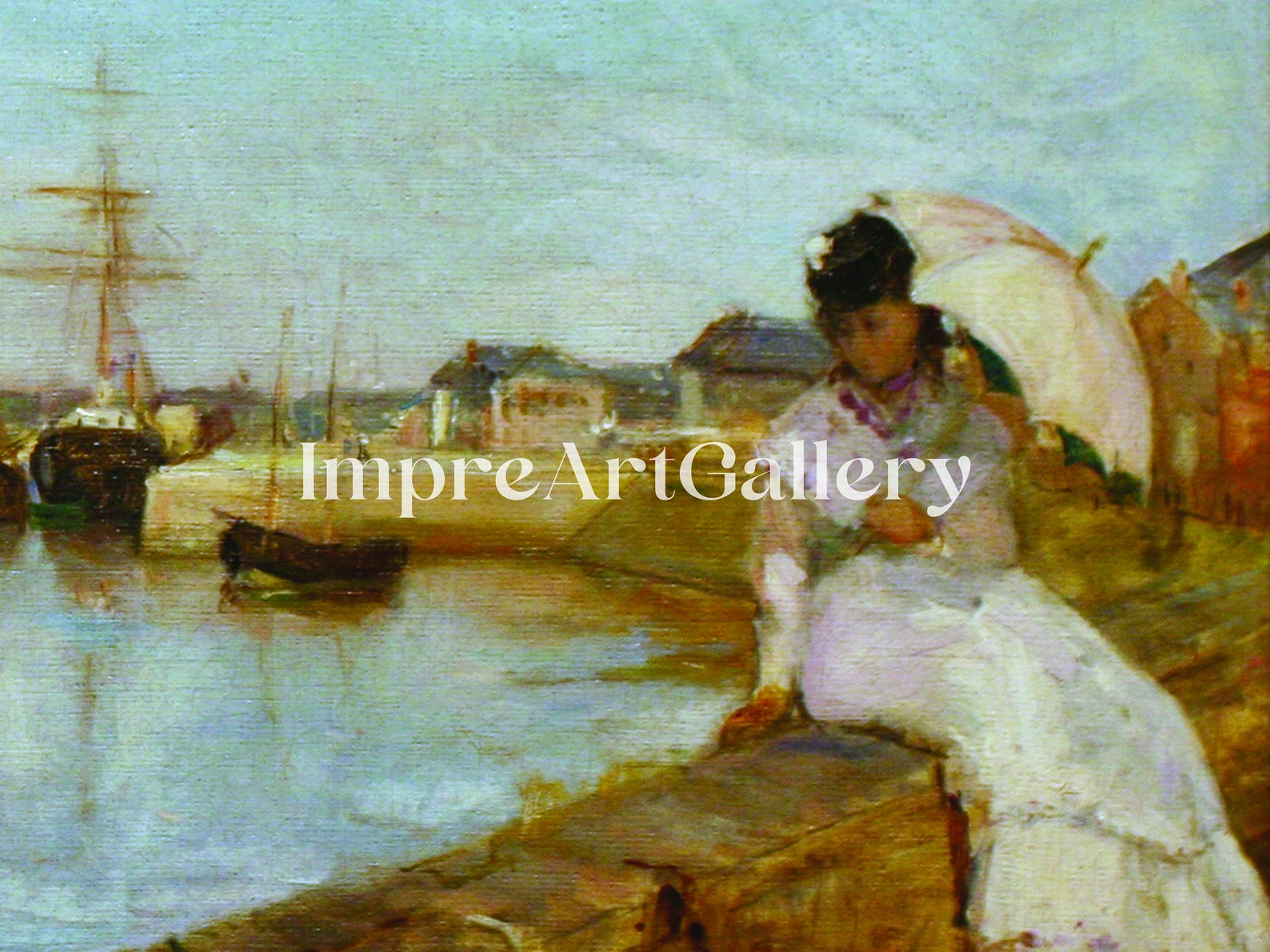 B. Morisot Harbor at Lorient | Printable Wall Art | Impressionist Home ...