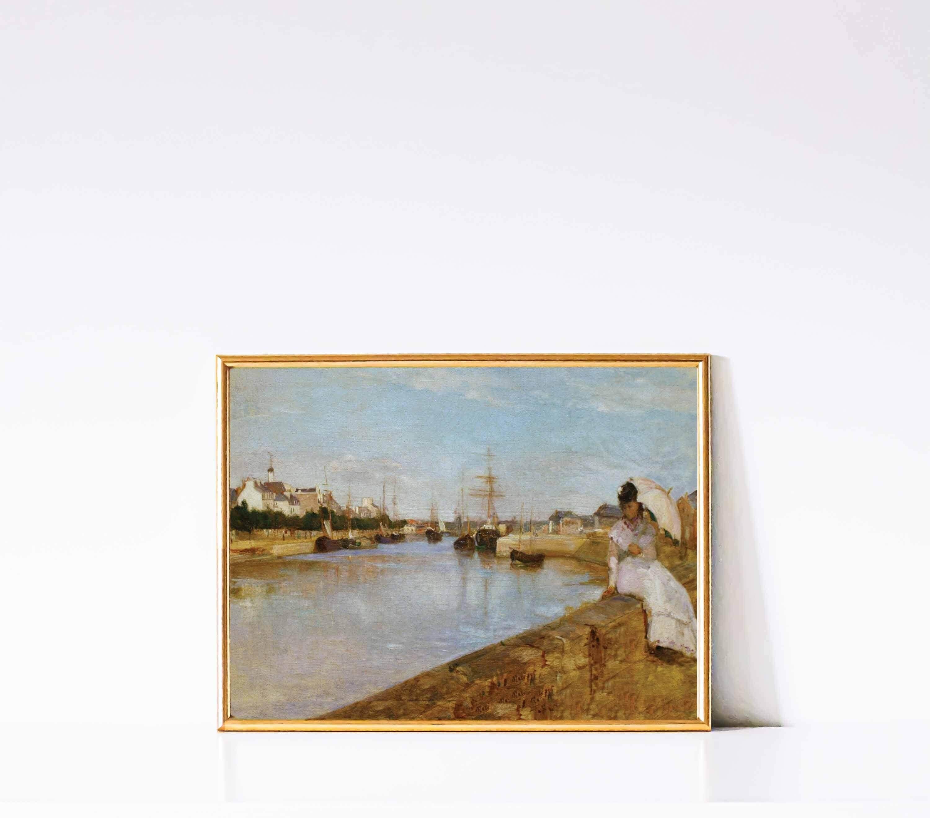 B. Morisot Harbor at Lorient | Printable Wall Art | Impressionist Home ...