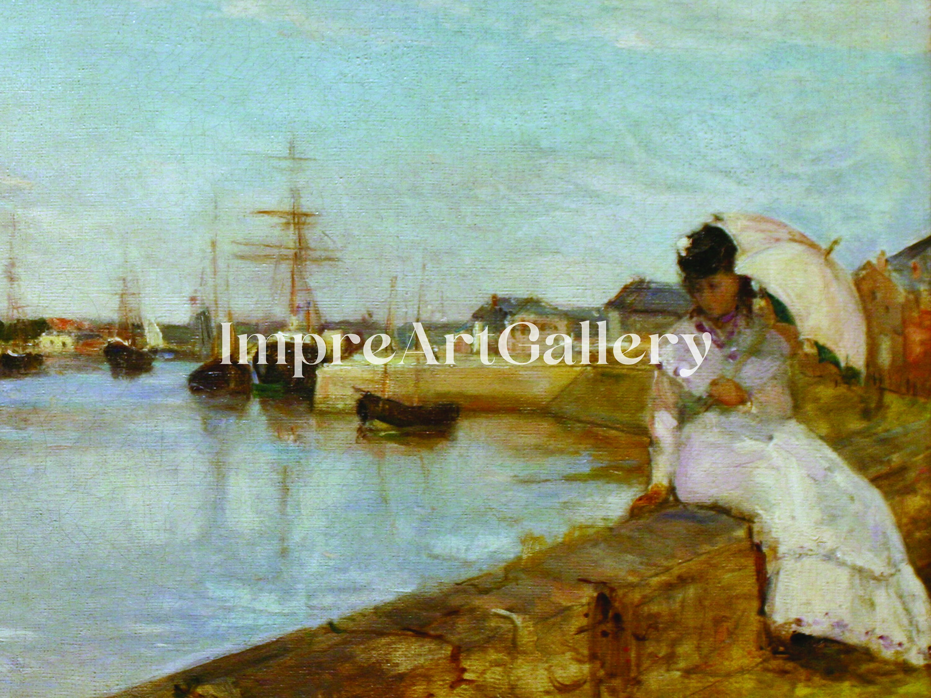 B. Morisot Harbor at Lorient | Printable Wall Art | Impressionist Home ...