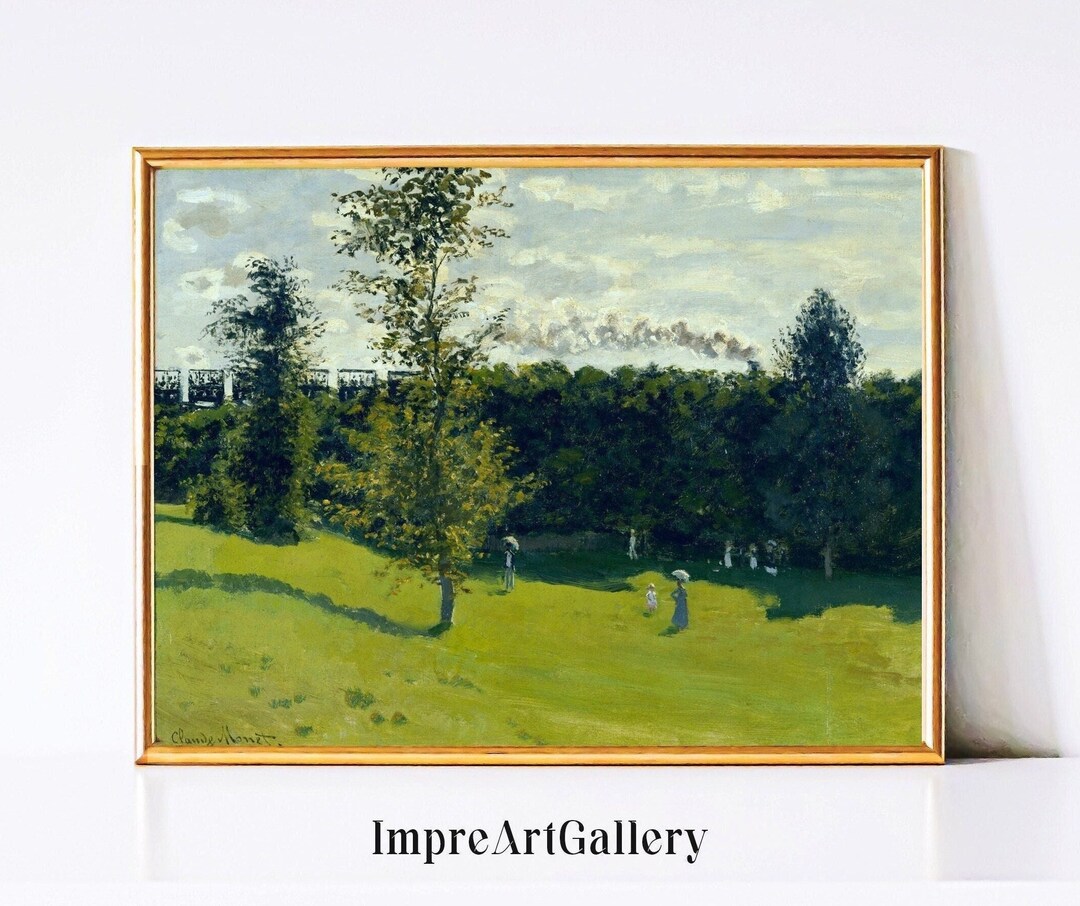 C. Monet Train in the Country | Printable Wall Art | Impressionist Home ...