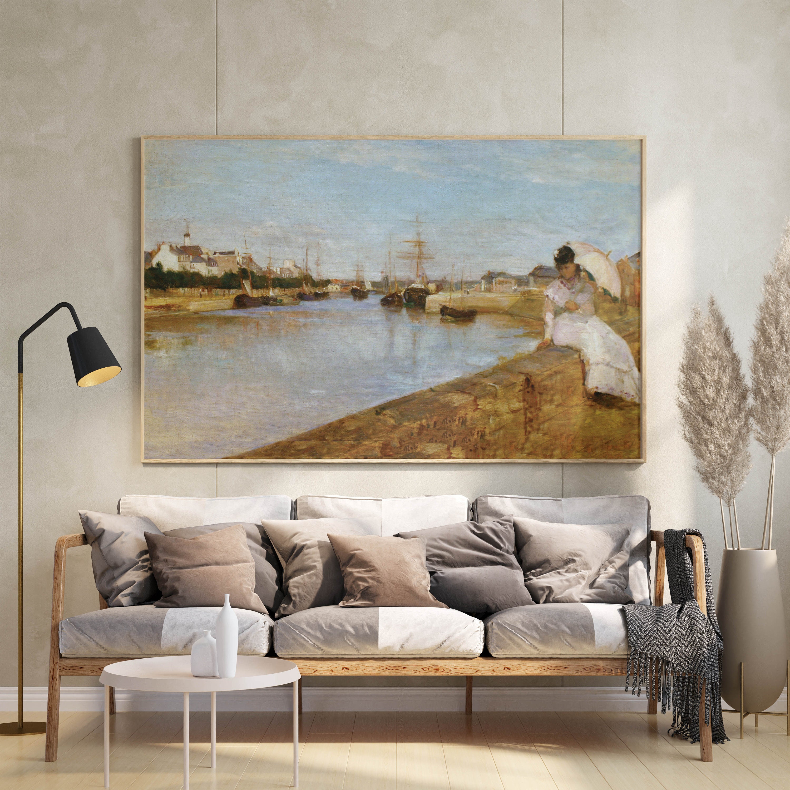 B. Morisot Harbor at Lorient | Printable Wall Art | Impressionist Home ...