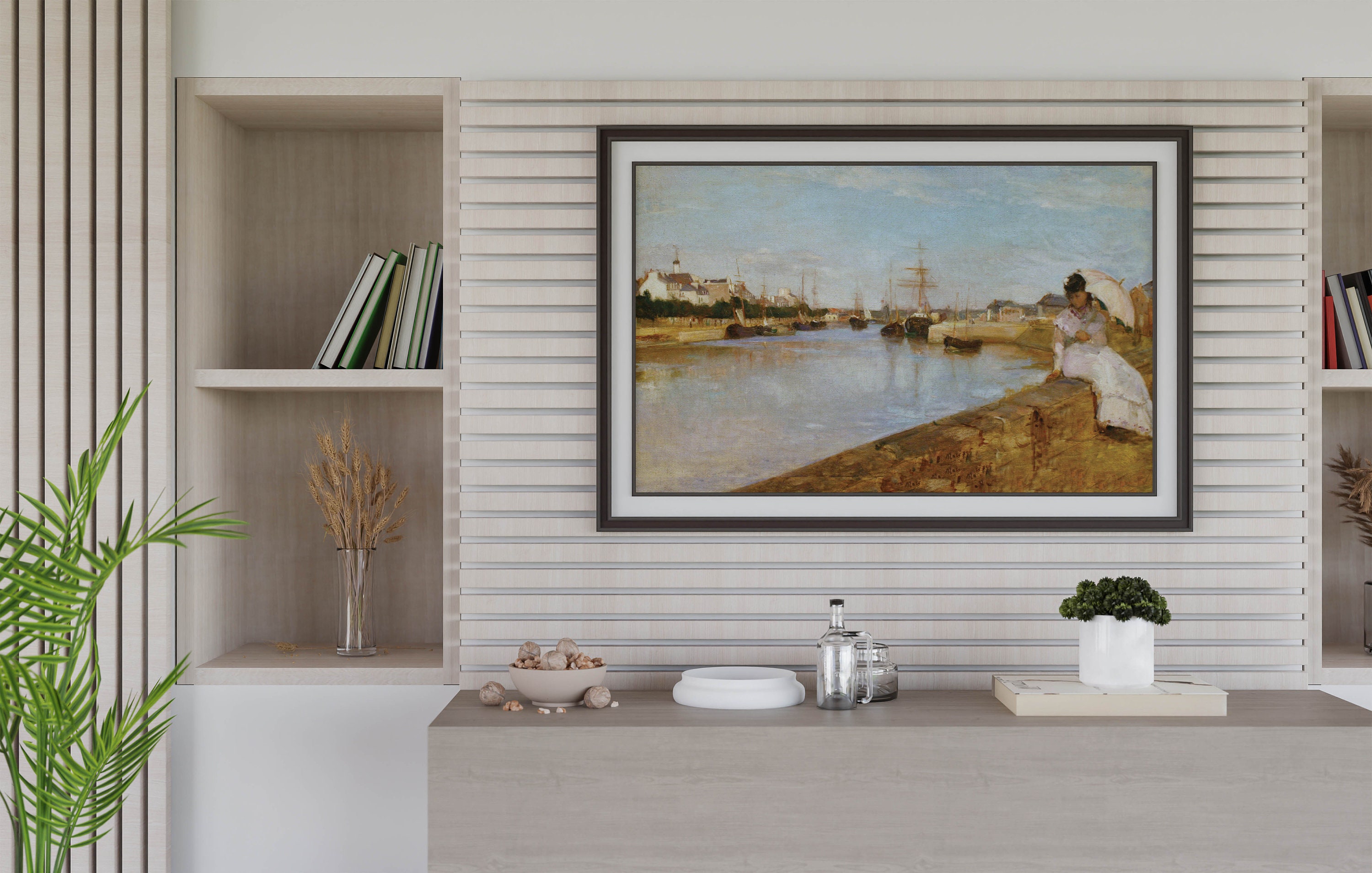 B. Morisot Harbor at Lorient | Printable Wall Art | Impressionist Home ...
