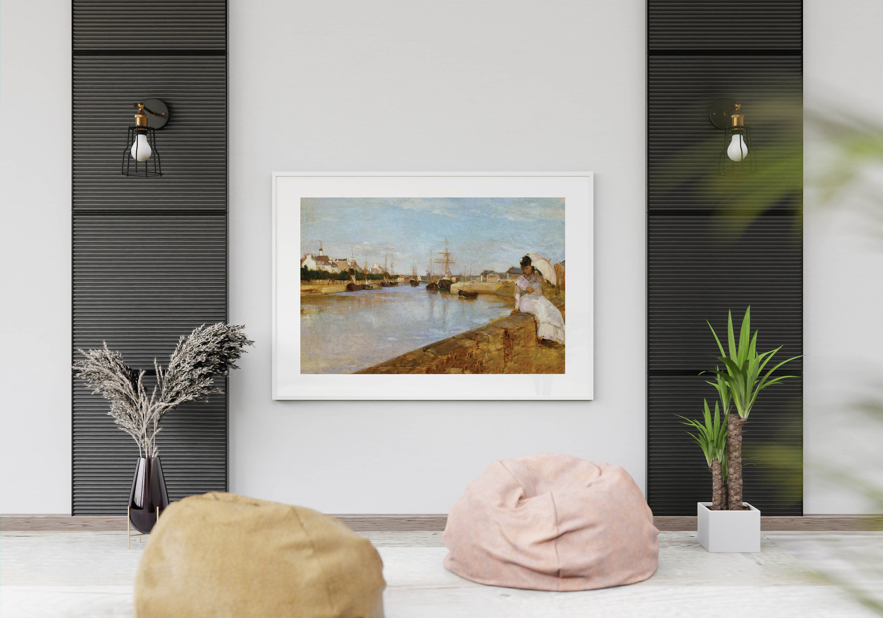 B. Morisot Harbor at Lorient | Printable Wall Art | Impressionist Home ...