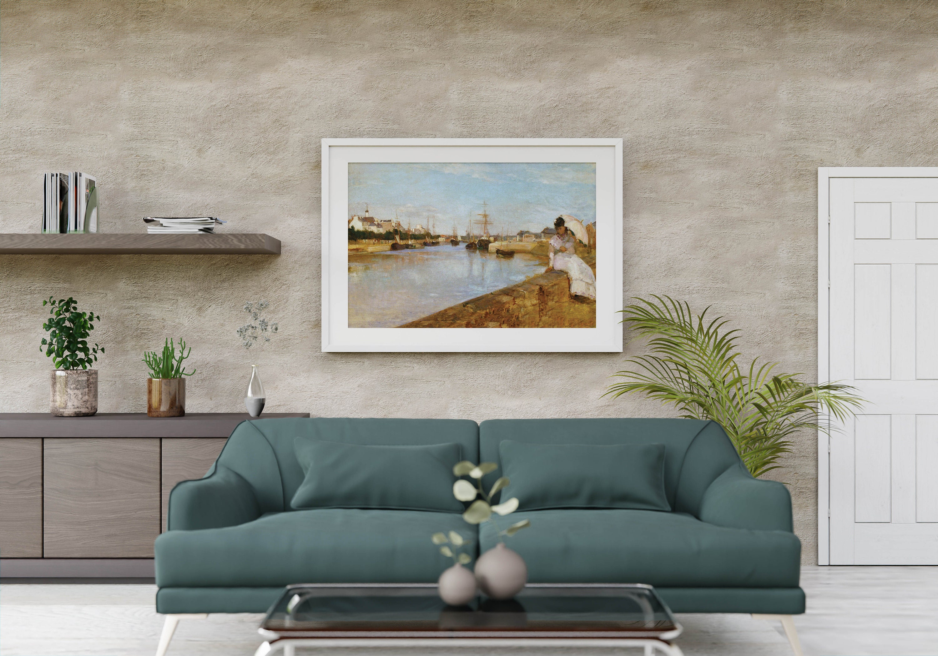 B. Morisot Harbor at Lorient | Printable Wall Art | Impressionist Home ...