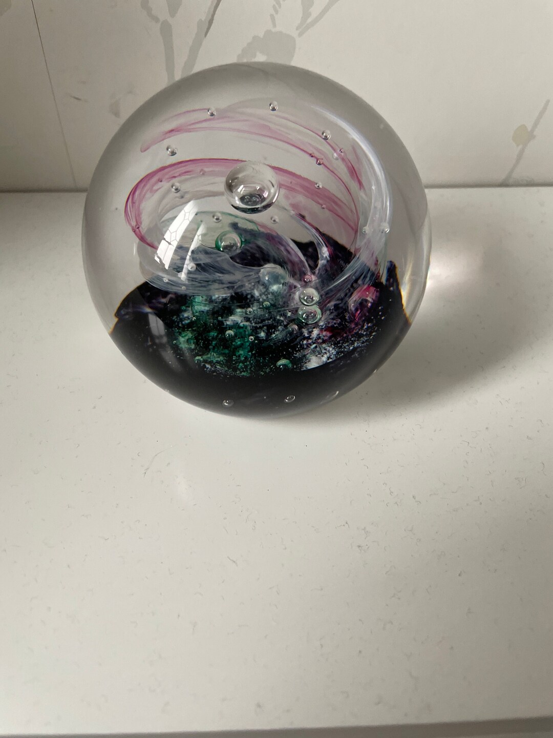 Vintage Selkirk Glass Paperweight - Etsy