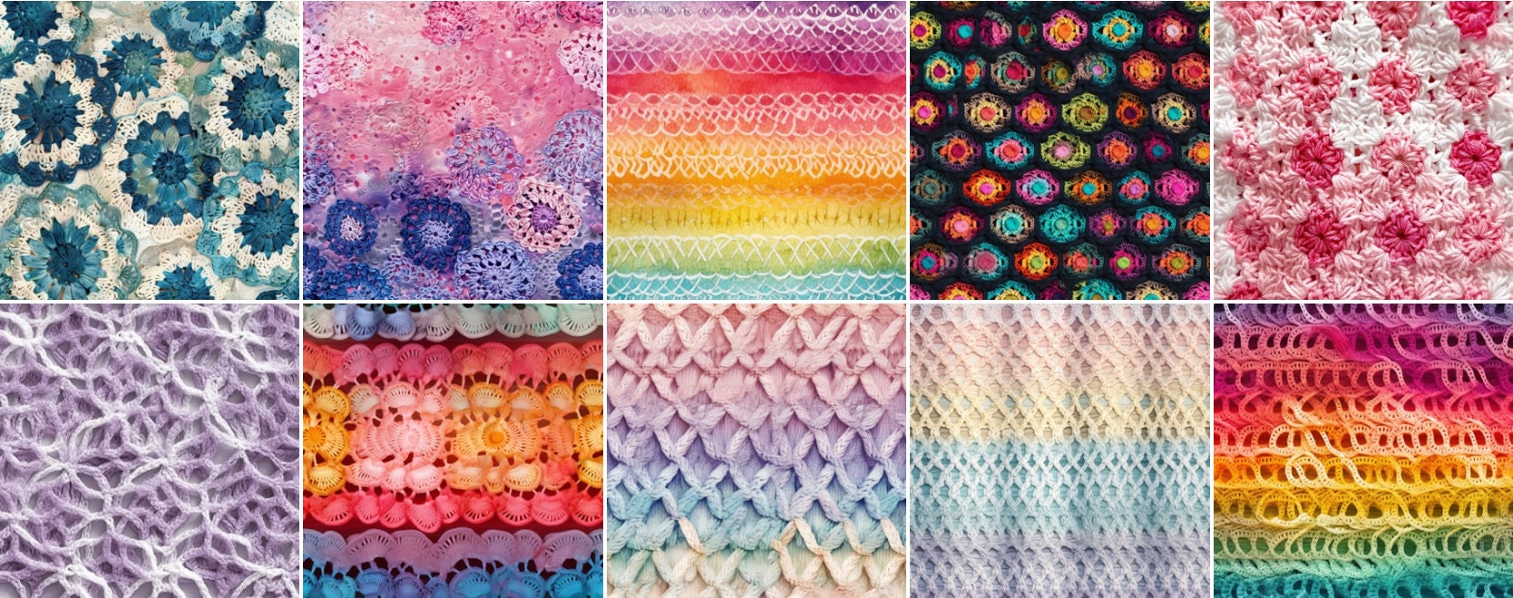 Crochet Images 20 Crochet Instant Download Printable Papers Crochet ...
