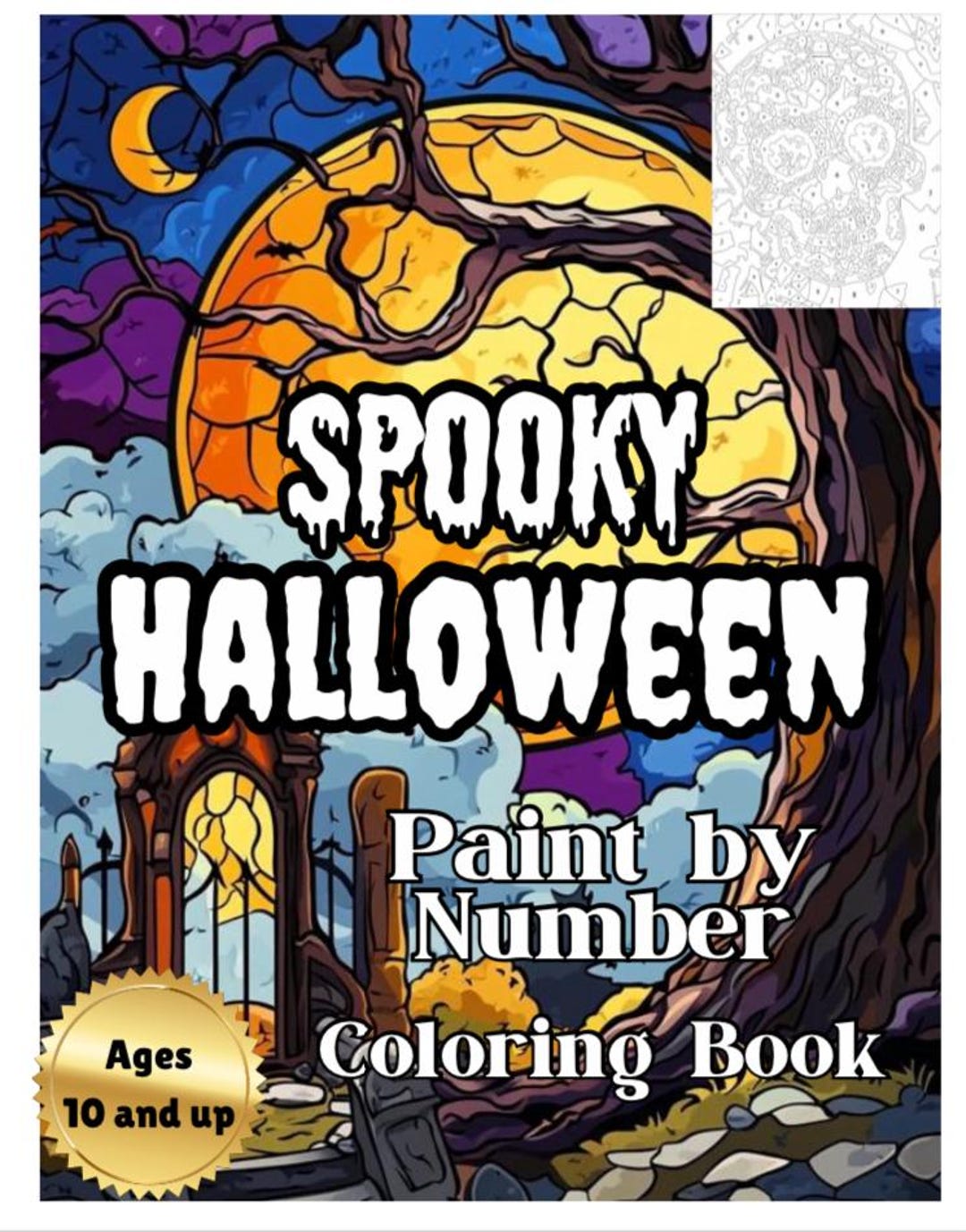 Halloween Paint by Number Coloring Book 20 Halloween Coloring Pages ...