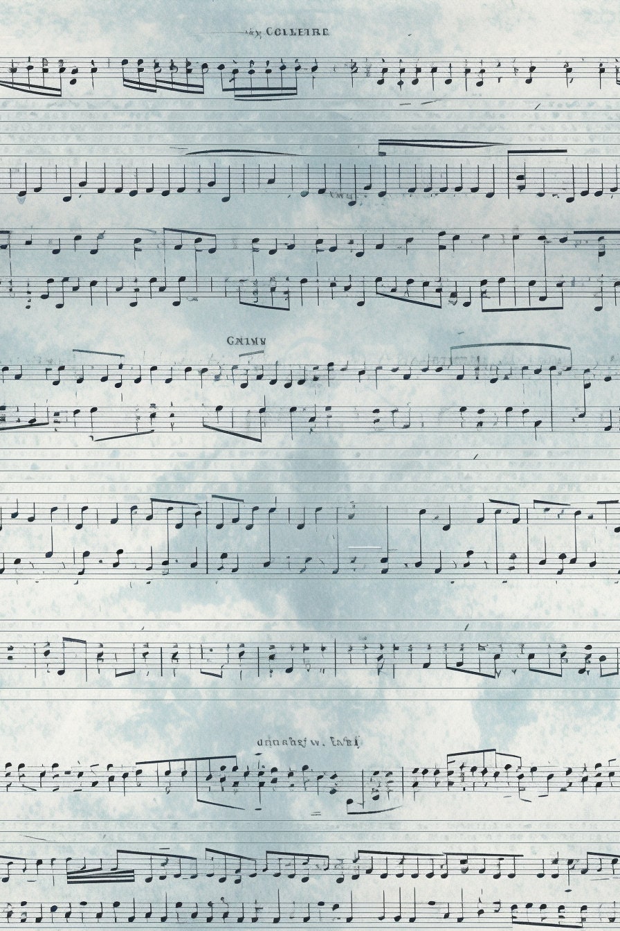 Sheet Music Backgrounds 20 Instant Download Sheet Music Card Background ...