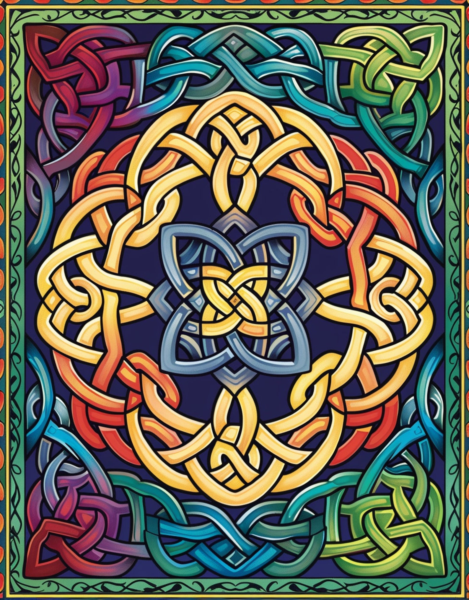 Celtic Design Coloring Book 20 Coloring Pages Instant Download Celtic ...