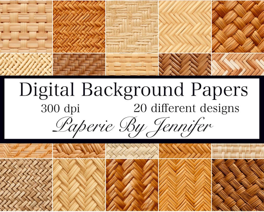 Wicker Backgrounds 20 Designs Instant Download Wicker Card Background ...