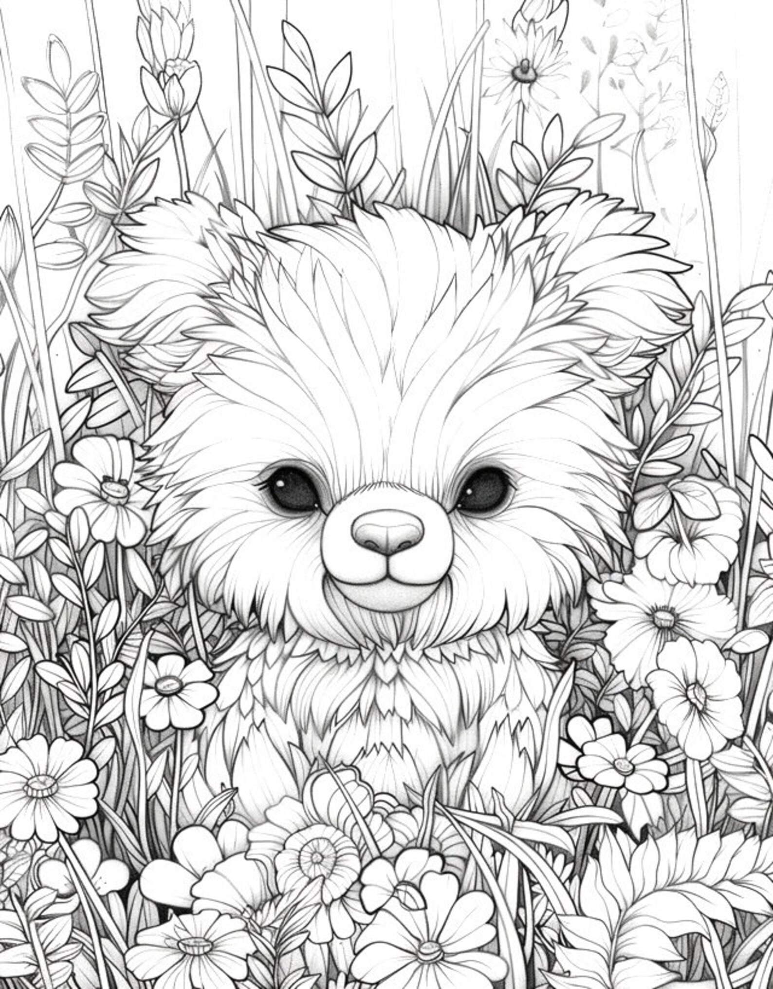 Cute Animals Coloring Book 20 Animals Coloring Pages Instant Download ...