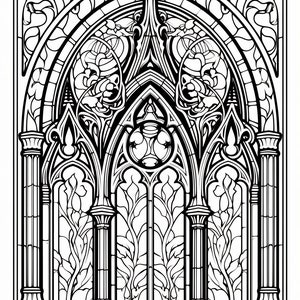 Cathedral Windows 20 Coloring Pages Cathedral Windows Printable Papers ...