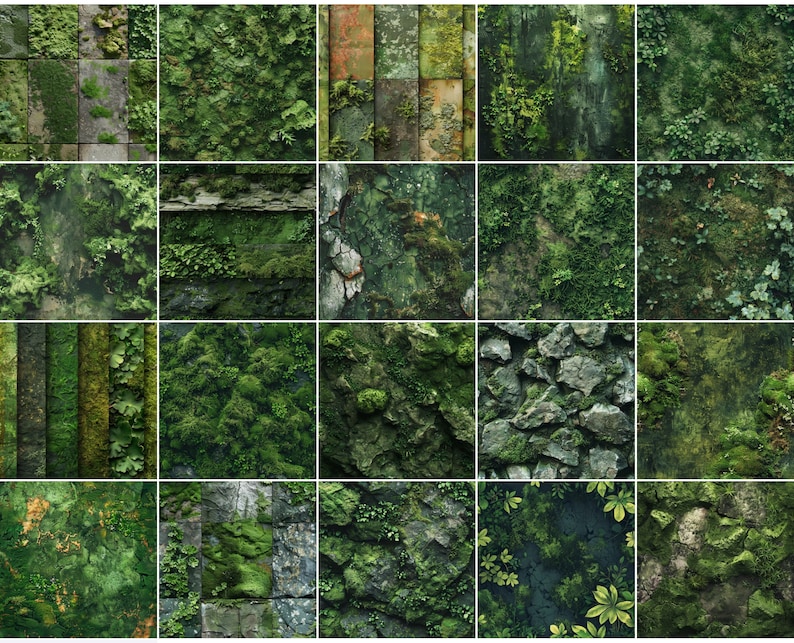 Moss Images 20 Moss Backgrounds Instant Download Green Moss Pattern ...