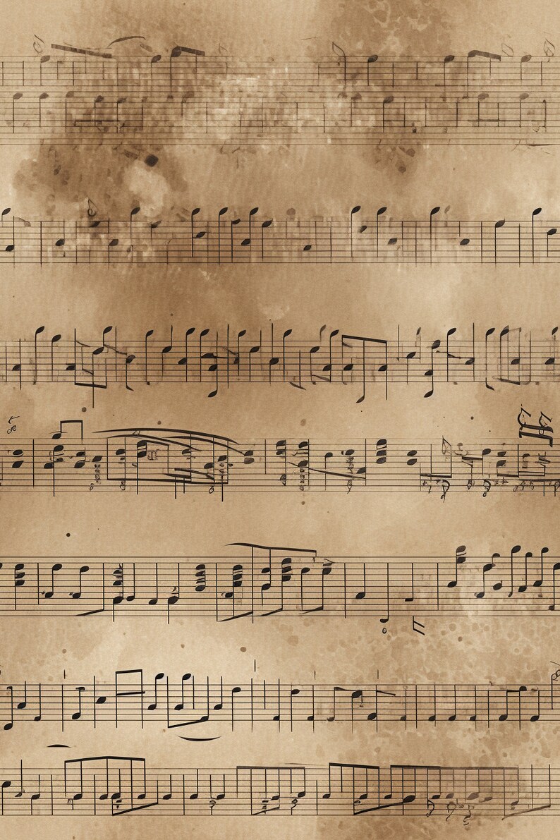 Sheet Music Backgrounds 20 Instant Download Sheet Music Card Background ...