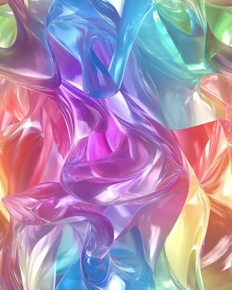 Opalescent Rainbow Backgrounds: 20 Iridescent Seamless Patterns ...