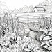 Garden Coloring Book 20 Coloring Pages Instant Download Farmer ...