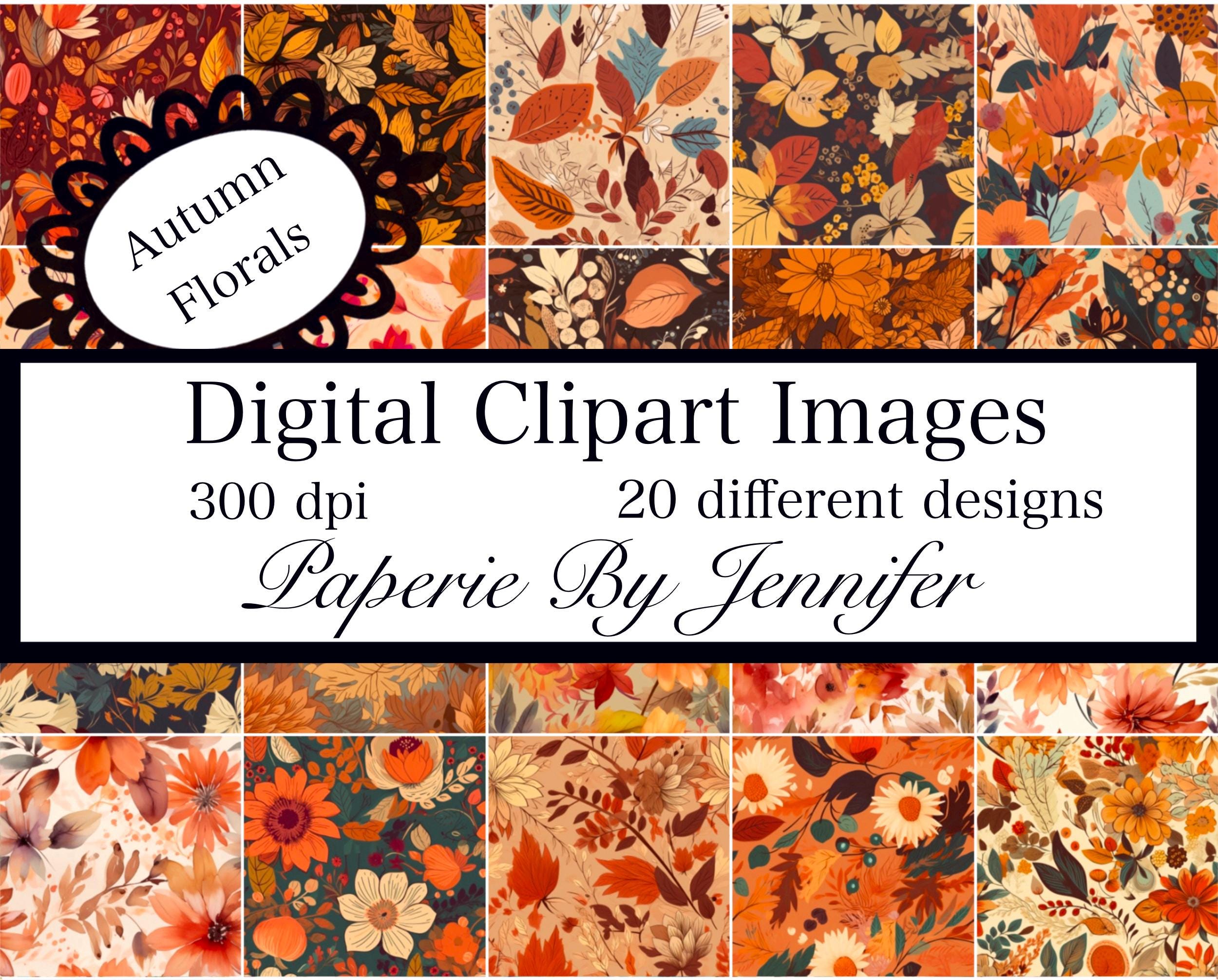 Fall Digital Papers Mega Bundle 10 Complete Packs Instant Download ...