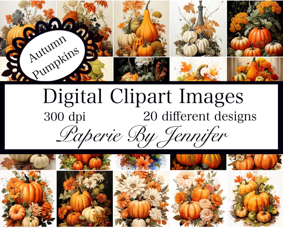Fall Digital Papers Mega Bundle 10 Complete Packs Instant Download ...