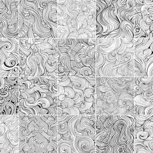 Zen Swirls Coloring Book 20 Abstract Art Coloring Pages Instant ...