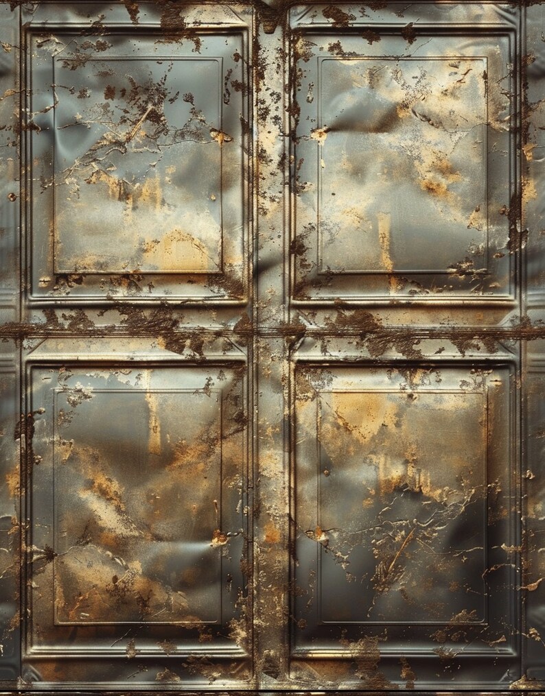 Rustic Tin Background 20 Designs Instant Download Metallic Tin ...