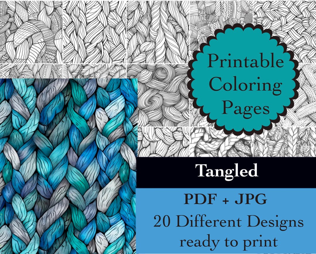 Abstract Geometric Line Art Coloring Book: 20 Tangled Zen Designs ...