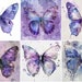 Purple Butterfly Clipart Images 20 Instant Download Butterfly Card ...