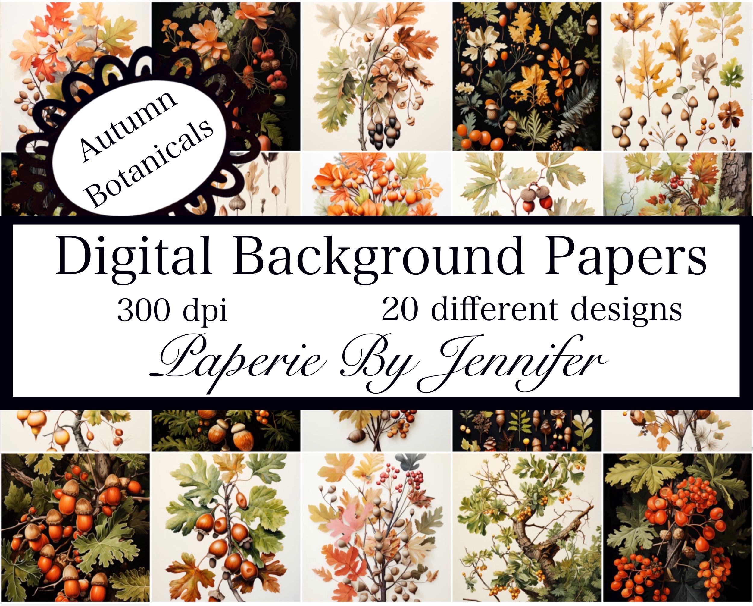 Fall Digital Papers Mega Bundle 10 Complete Packs Instant Download ...