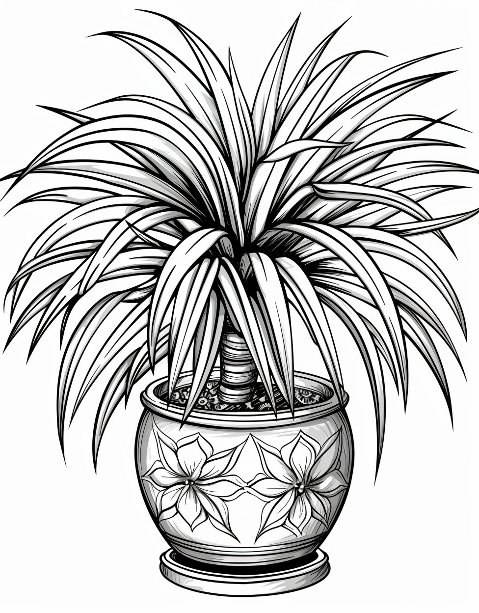 Indoor House Plants Coloring Book 25 House Plants Coloring Pages ...