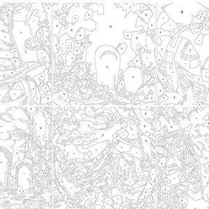 Halloween Paint by Number Coloring Book 20 Halloween Coloring Pages ...