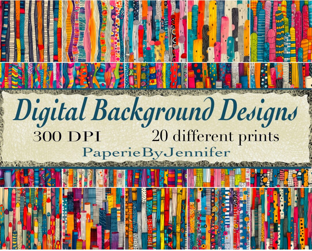 Abstract Line Art Columns Backgrounds 20 Designs Instant Download Line ...