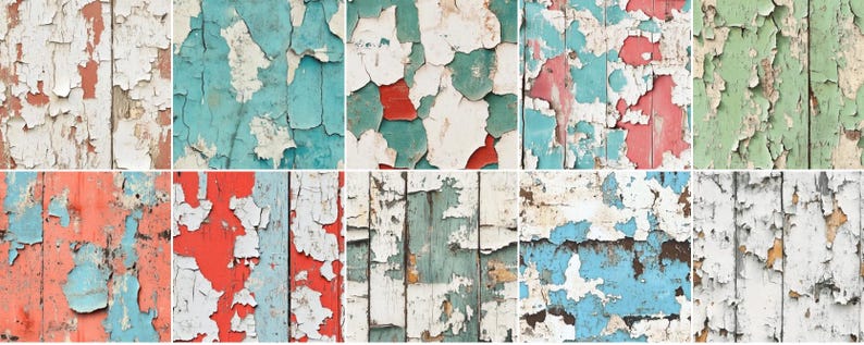 Peeled Paint Background 20 Backgrounds Instant Download Paint Texture ...
