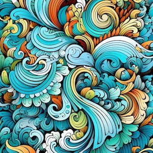 Zen Swirls Coloring Book 20 Abstract Art Coloring Pages Instant ...