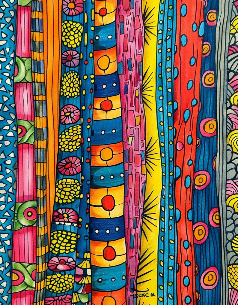 Abstract Line Art Columns Backgrounds 20 Designs Instant Download Line ...