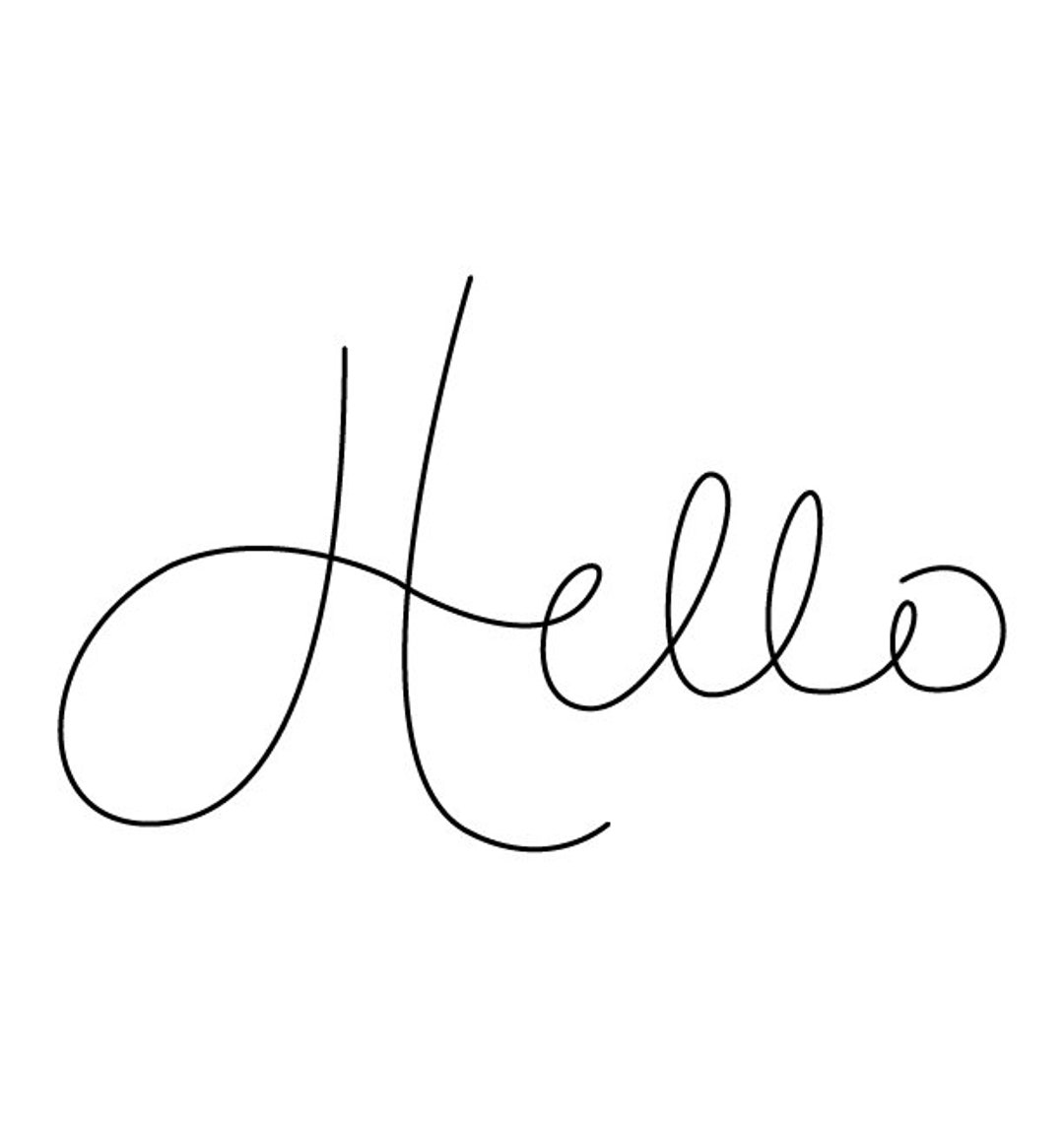 Hand Lettered Greeting, SVG Custom Designed, Whimsical Hand Lettering ...