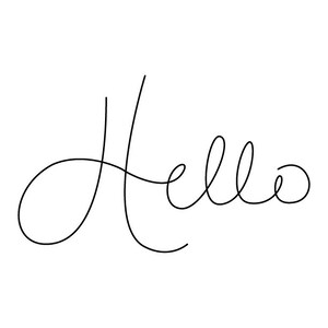 Hand Lettered Greeting, SVG Custom Designed, Whimsical Hand Lettering ...