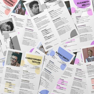 Creative Resume Template Professional CV Template Minimalistic ...