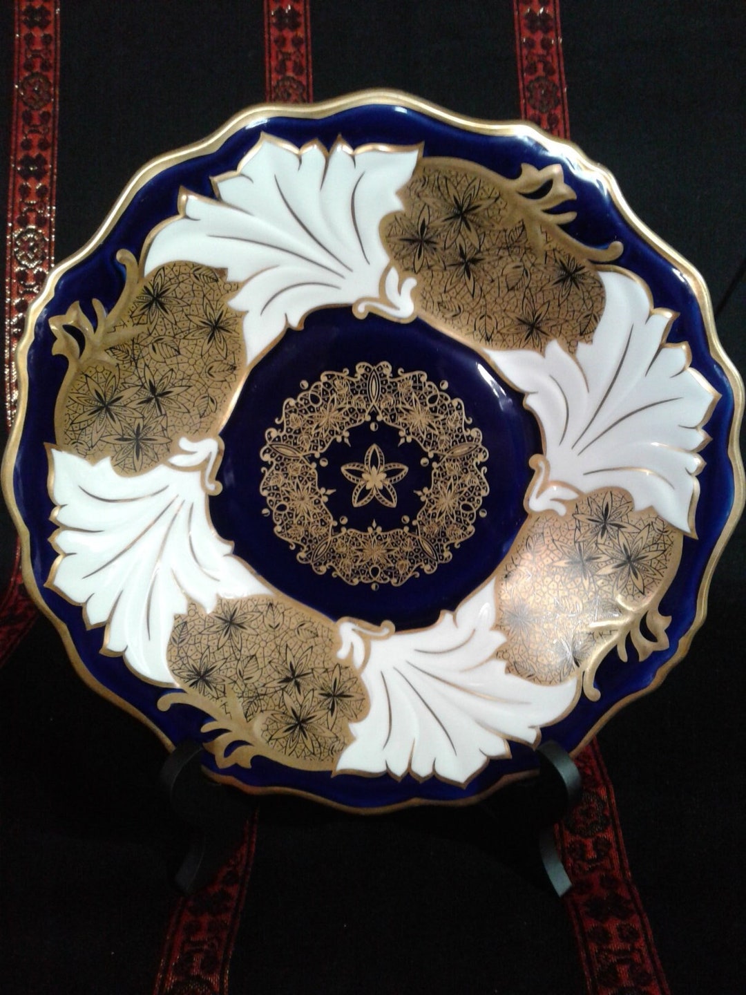 Porcelain Collecting Plate Offering Plate Decorative Plate - Etsy