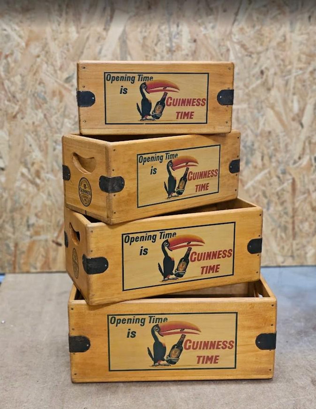 Guinness Box Handmade Vintage Style Display Beer Advertising Crate Gift ...