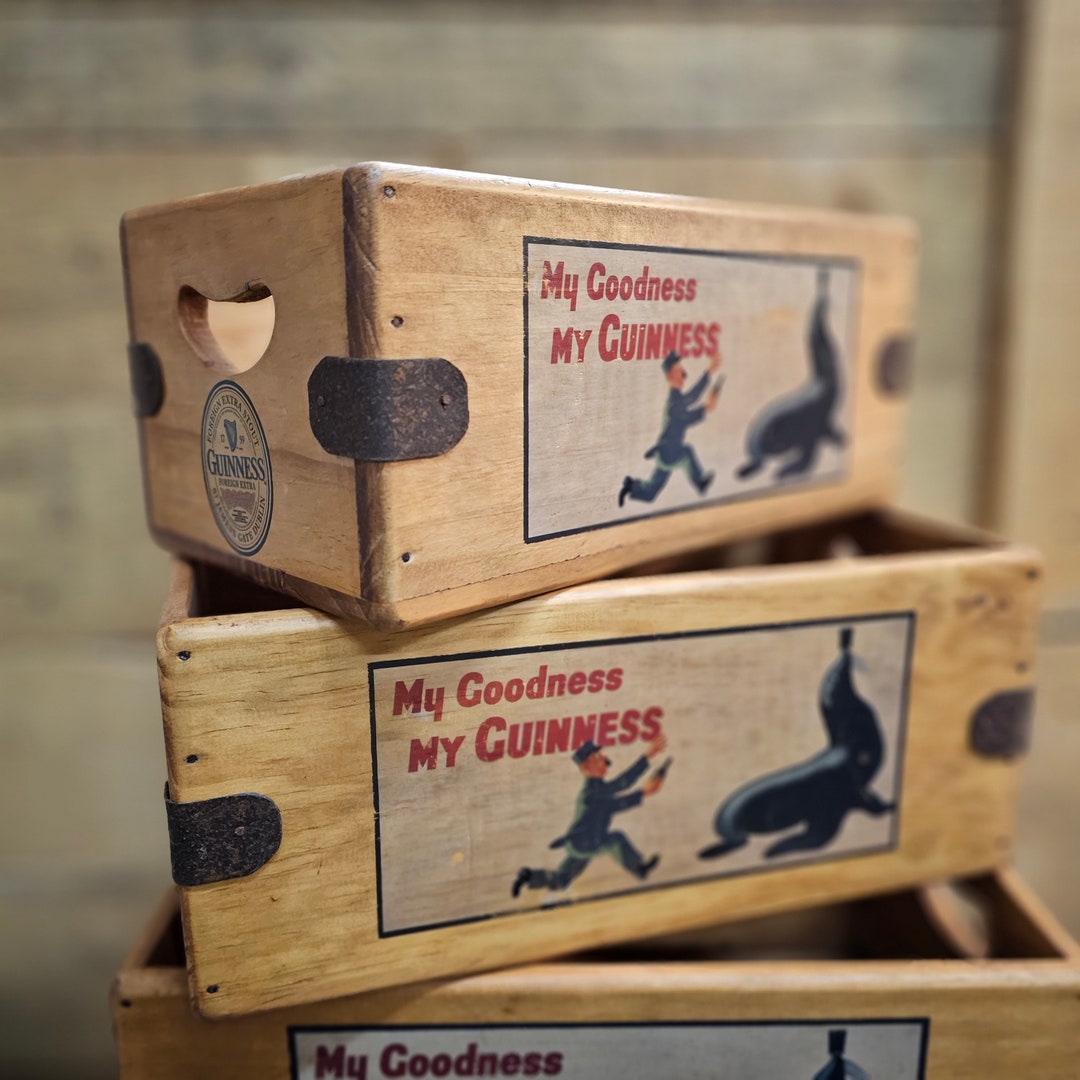 My Guinness Box Handmade Vintage Style Display Beer Advertising Crate ...