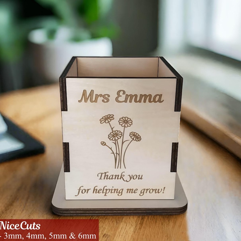 Christmas Pen Holder Dxf - Etsy UK