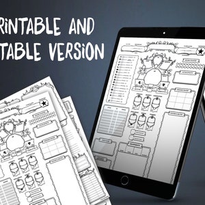 Dnd 5e Dm Tools Cheat Sheet and Character Sheet DM Quick - Etsy