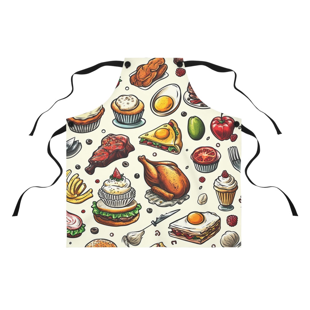 Tasty Food Apron Barbecue Bbq Apron Apron for Men Apron for Women ...