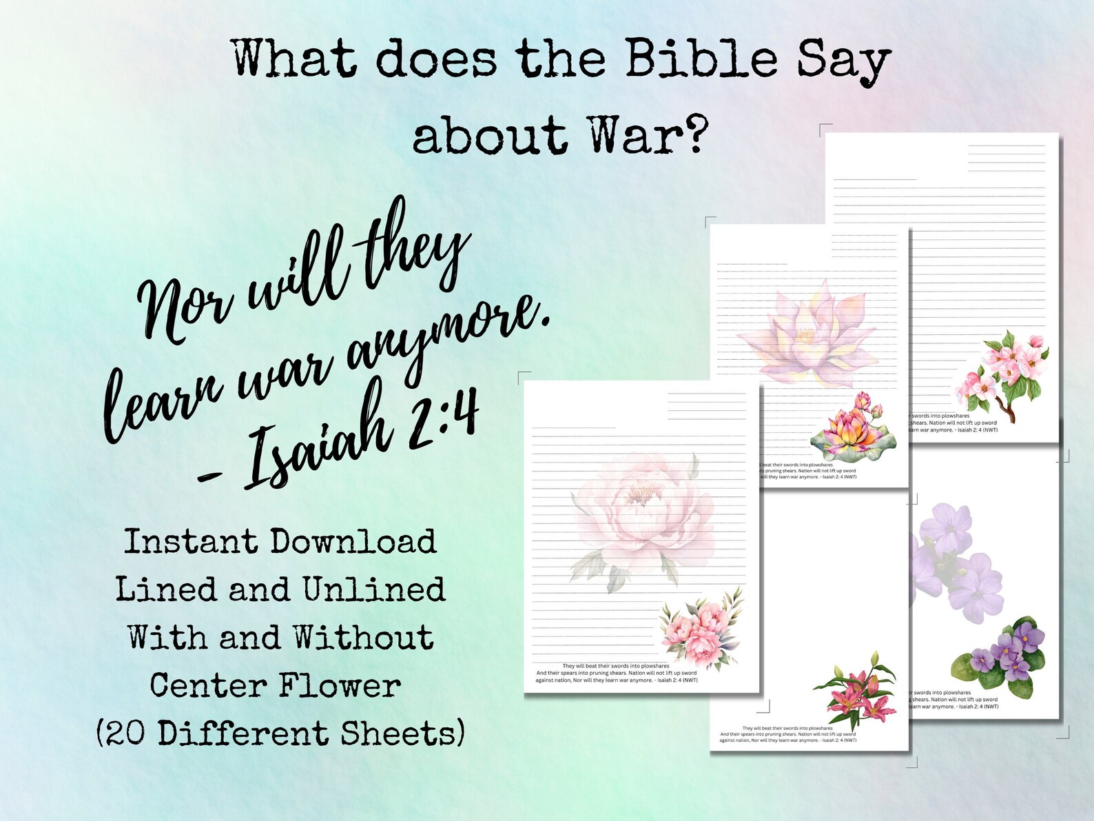 JW Stationery Bundle | Printable Letter Writing Paper | Ministry ...