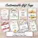 Customizable Gift Tag Printable Personalized Tags for Gift Giving the ...
