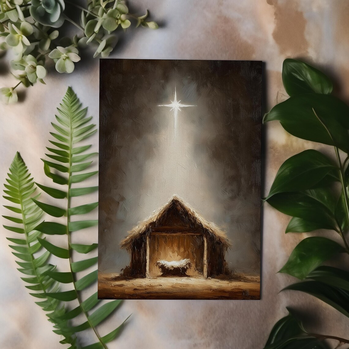 Nativity Scene Canvas, Jesus Birth Wall Art, Christian Home Decor - Etsy