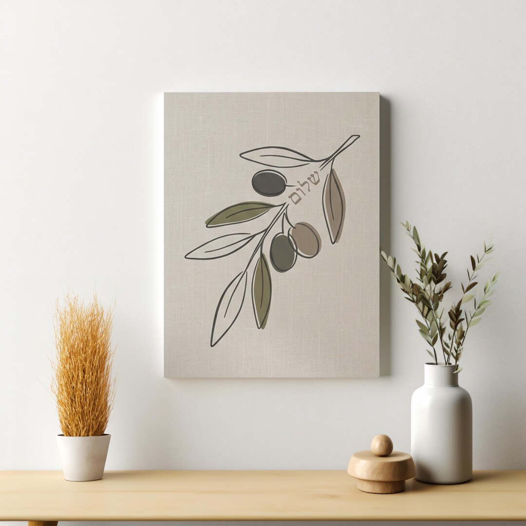 Olive Branch Symbolizing Peace Canvas Art, Symbol of Hope and Harmony ...