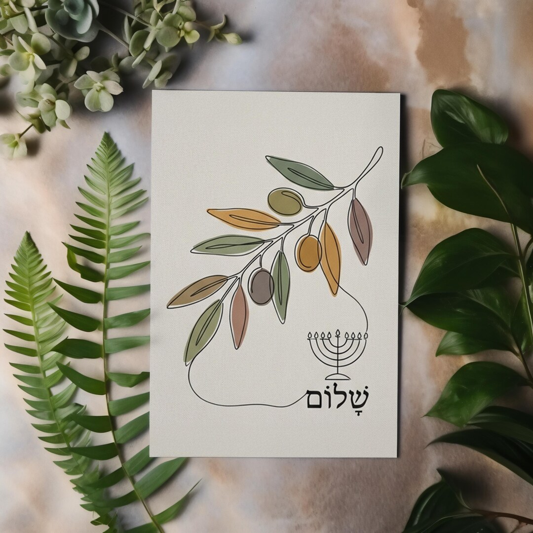 Olive Branch Canvas Wall Art | Symbol of Peace & Hope | Minimalist ...