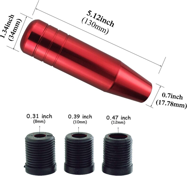 Red Shift Knob Short Gear Stick Shifter Lever Handle Replacement - Etsy