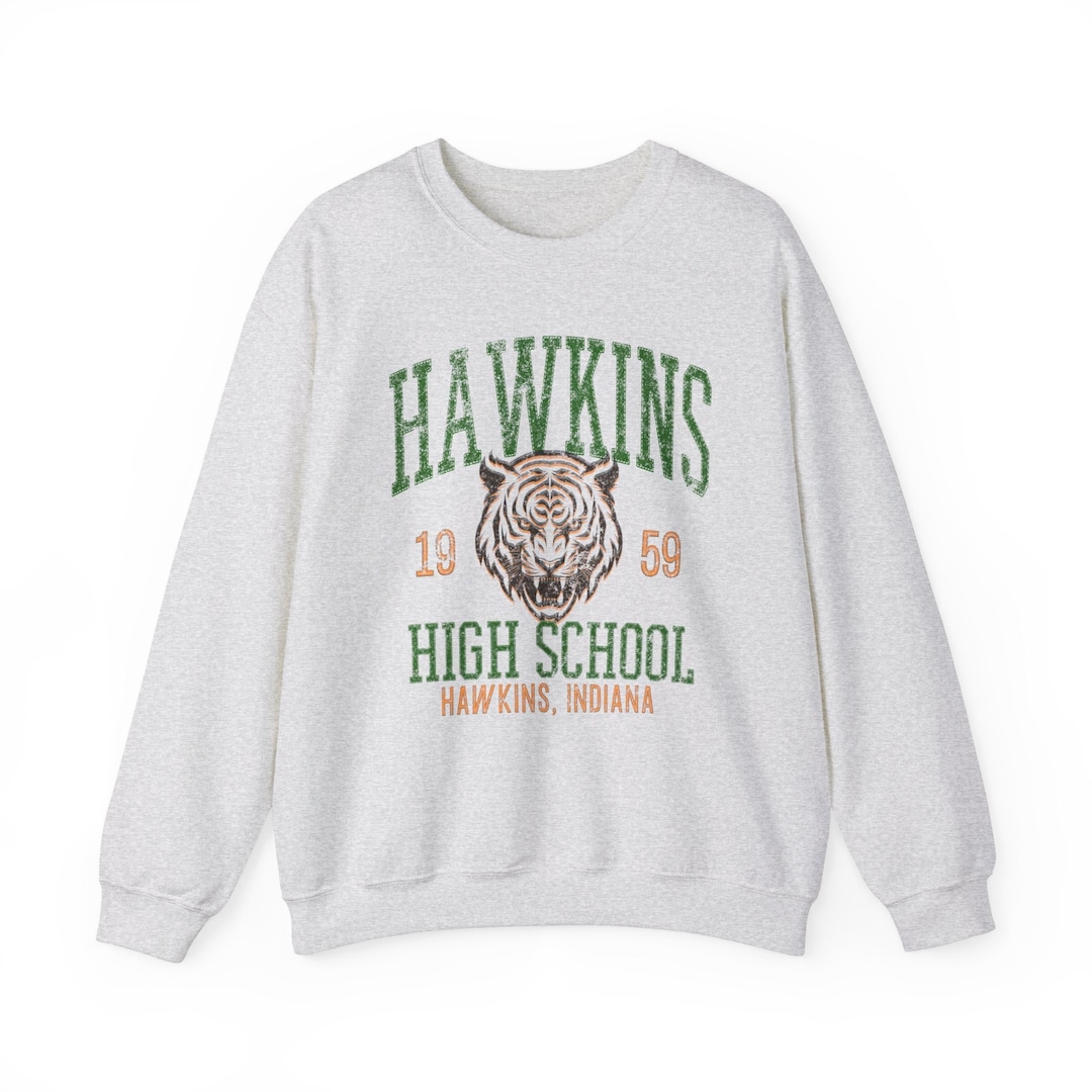 STRANGER THINGS JUMPER Hawkins High School Varsity Sweater Stranger ...