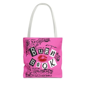 MEAN GIRLS BAG Burn Book Mean Girls Bag Regina George Quote Gift Mean ...